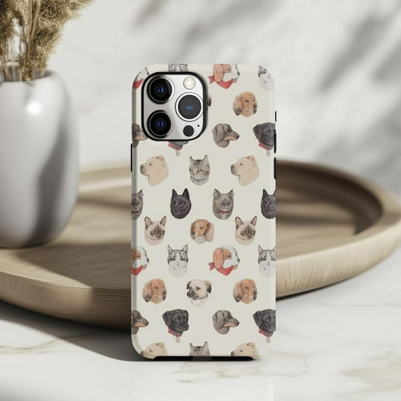Cute Cat Dog Breed Pet Lover Phone Case with iPhone 17 to 11 Pro Max ...