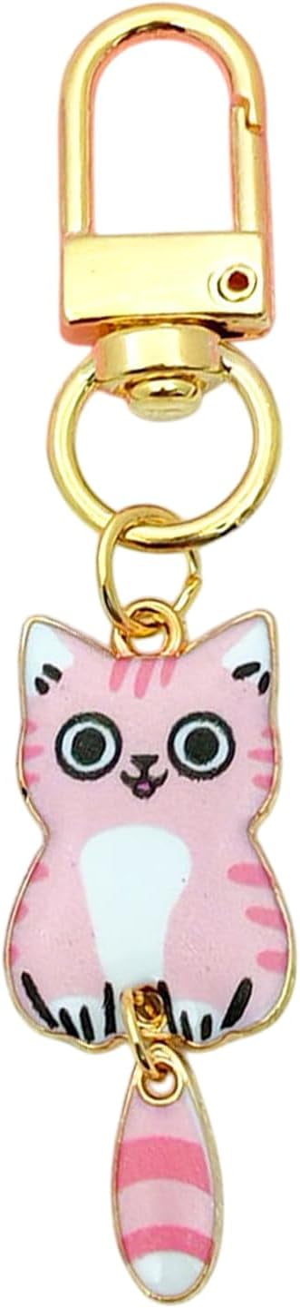Cute Cat Enamel Keychain Set - Calico Ca, Cow Cat, Ragdoll Cat, Ginger ...