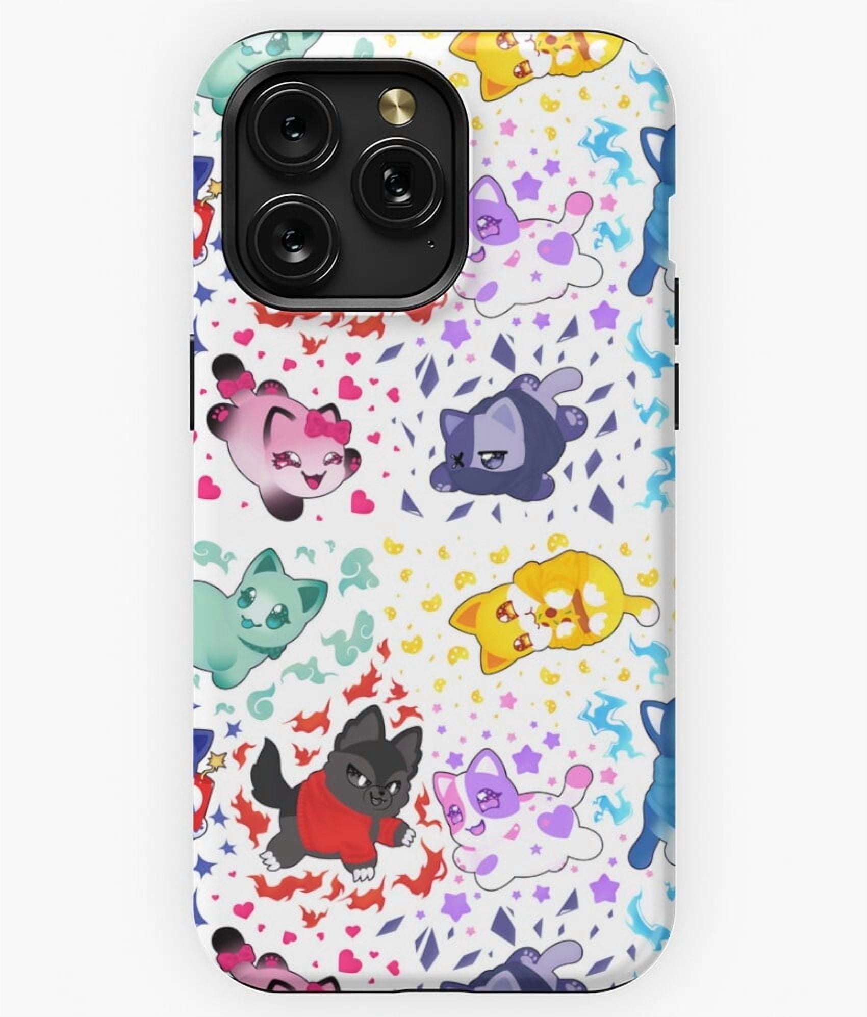 Cute Cat Friends Heart Cartoon Phone Case for iPhone 17 16 15 14 13 12 ...