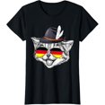 Cute Cat German Flag Oktoberfest Pride Germany Festival T-Shirt ...