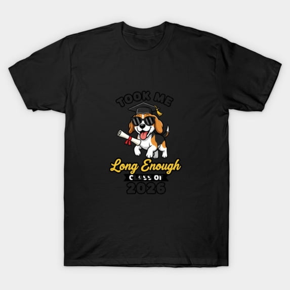 Cute Cat Graduate Class Of 2026 Humorous Pet Kitten Artwork Unisex T ...