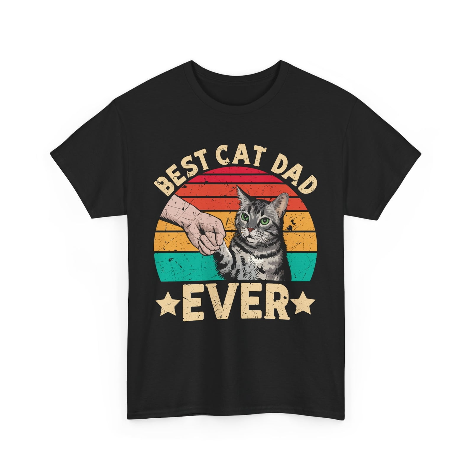 Cute Cat Graphic T-Shirt for Men & Women – Adorable Cat Print Tee ...