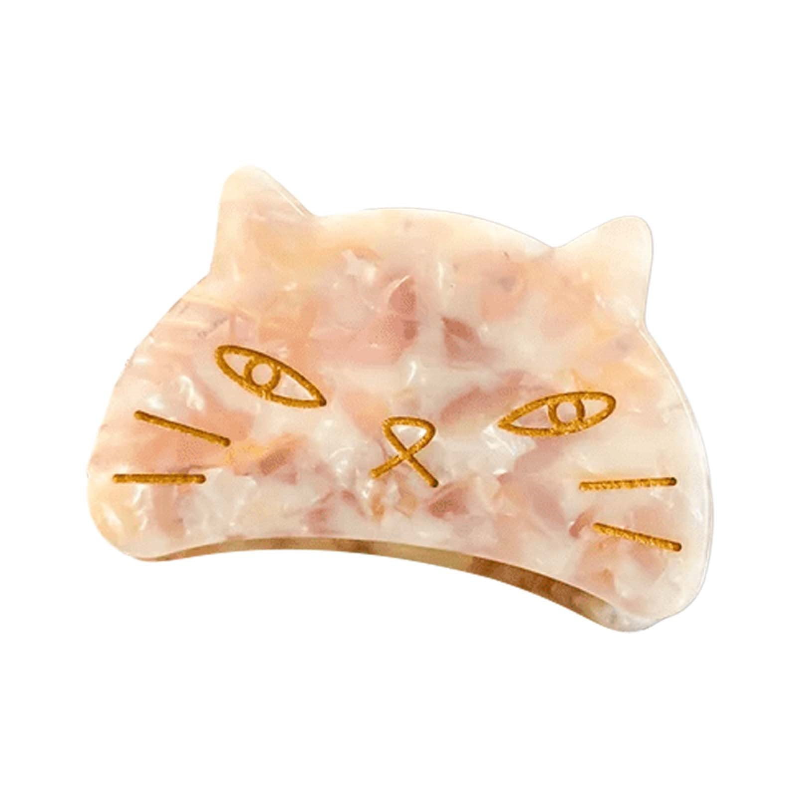 Cute Cat Hair Clips - French Leopard Print Funny Hair Clips for Ladies ...