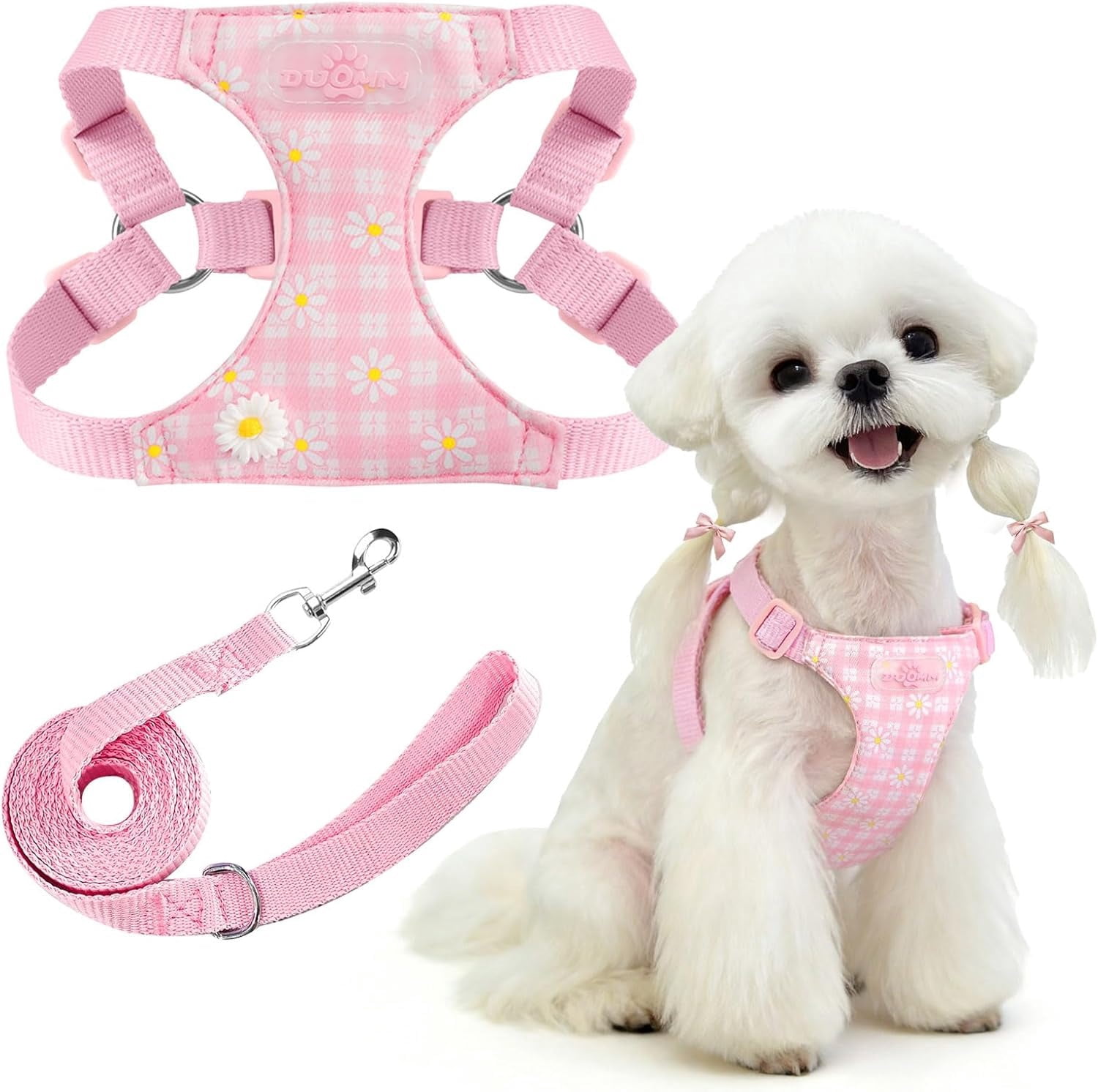 Cute Cat Harness and Leash Set Blue Floral Daisy Cat Vest Harness ...
