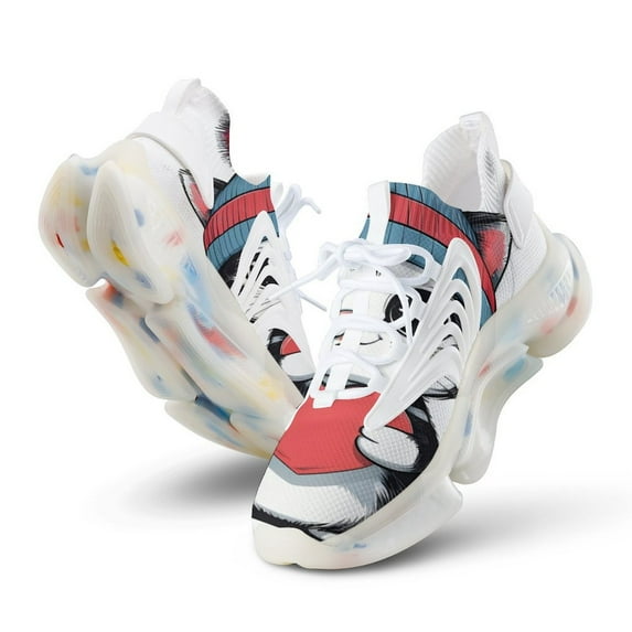 Cute Cat Heart Winter Hat Walking Shoes for Men Woman Lightweight ...