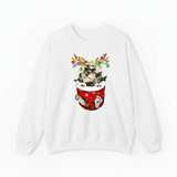 Cute Cat In Holiday Mug With Lights Cozy Christmas Pet Lover Art ...