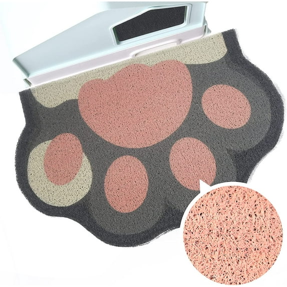 Cute Cat Litter Mat 24”x16”, Litter Box Mat, Litter Trapping Mat, Soft ...