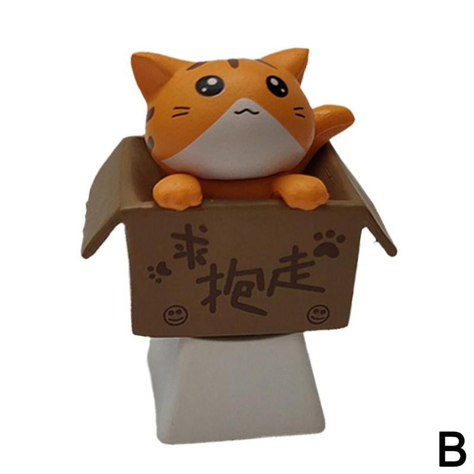Cute Cat Mechanical Keyboard Custom Keycap Personality Cartoon Keycap ...