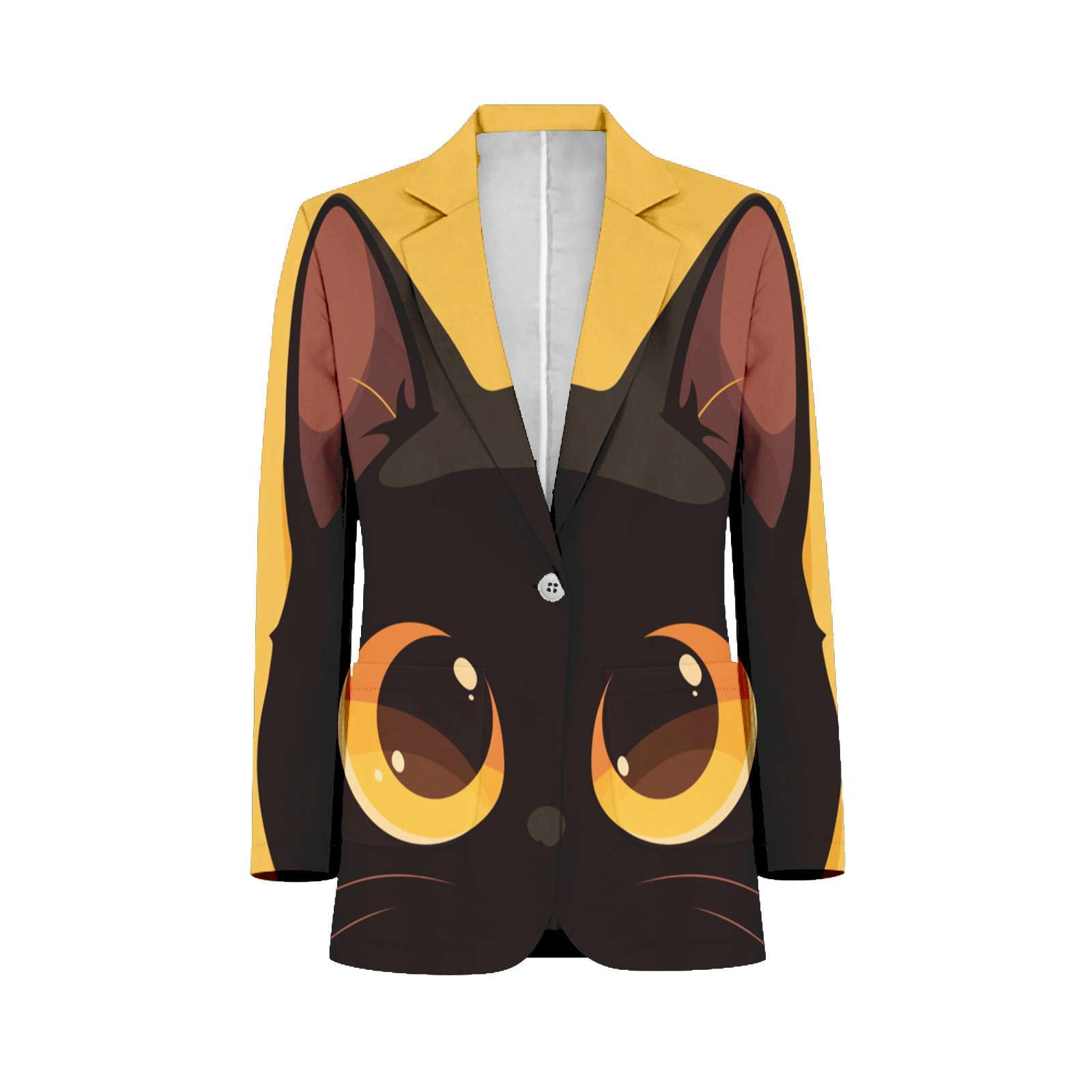 Cute Cat Men Blazers Slim Clothing Summer Jacket Man Oversize Daily ...