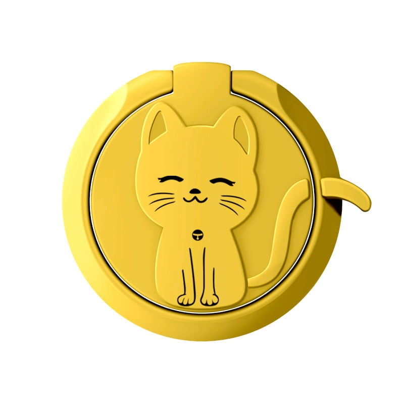 Cute Cat Metal 360 Degree Spin Finger Ring Phone Holder Phone Ring ...
