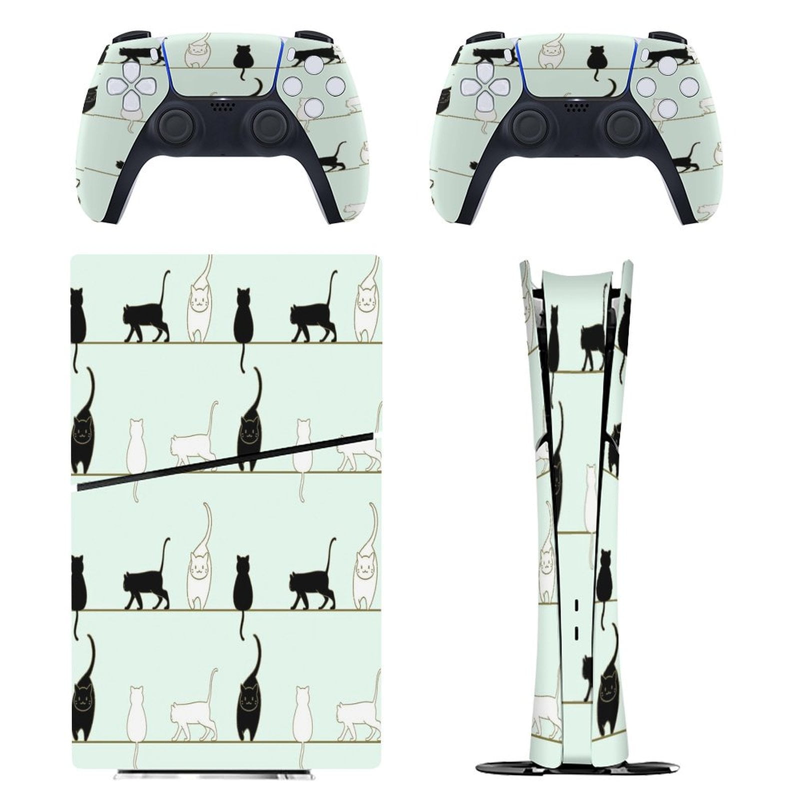 Cute Cat Painting Animal PS5/PS5 Slim Digital Disc Skin Sticker For ...