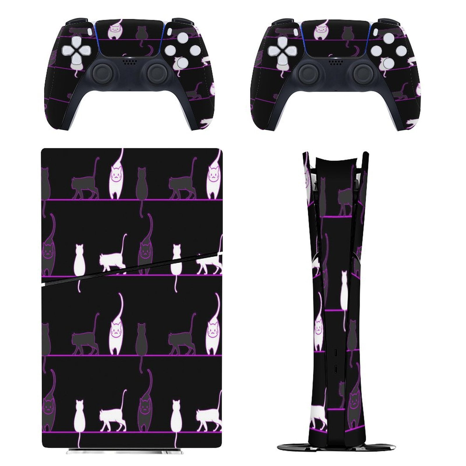 Cute Cat Painting Animal PS5/PS5 Slim Digital Disc Skin Sticker For ...