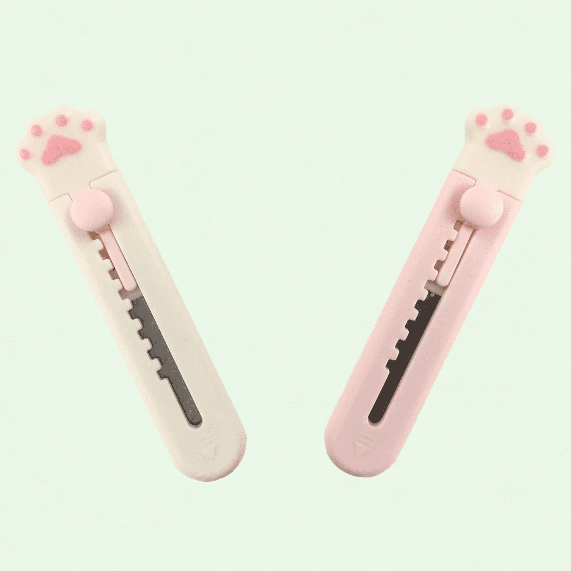 Cute Cat Paw Box Cutter Set (2 Pieces) - Cute Letter Opener, Cute Cat ...