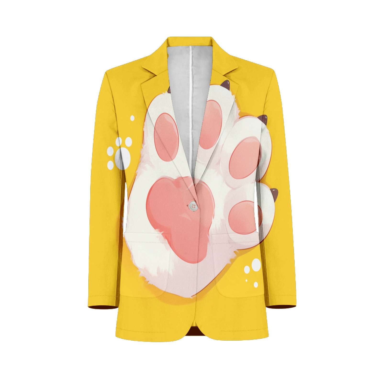 Cute Cat Paw Customized Men's Suits full man Shawl Collar Gentleman ...