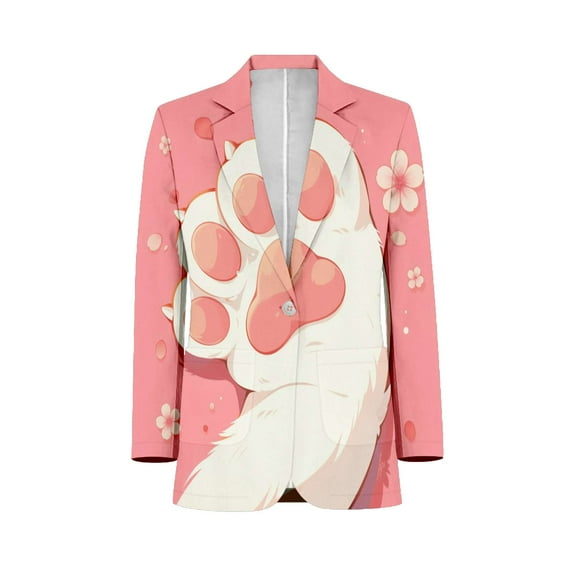 Cute Cat Paw Customized Men's Suits full man Shawl Collar Gentleman ...