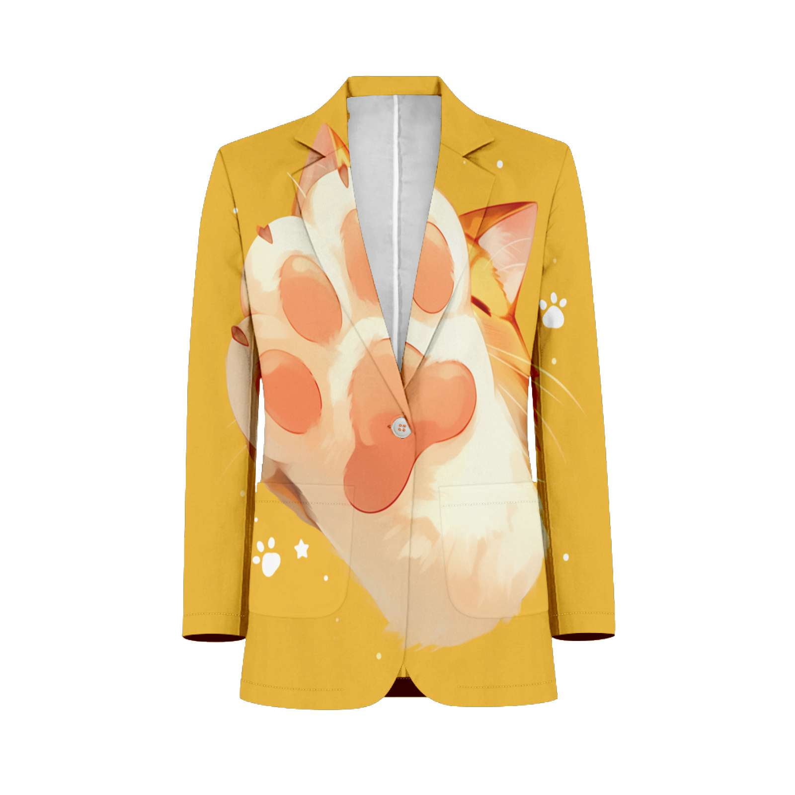 Cute Cat Paw Customized Men's Suits full man Shawl Collar Gentleman ...