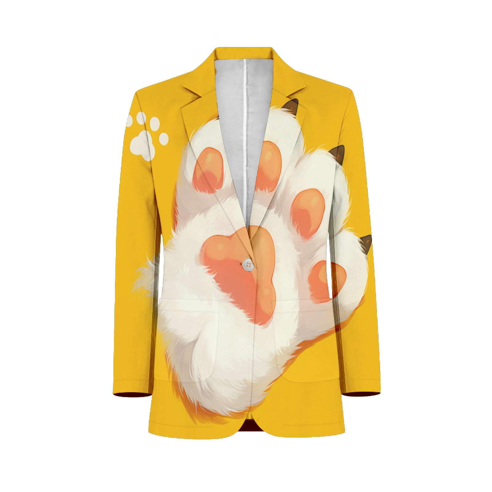 Cute Cat Paw Customized Men's Suits full man Shawl Collar Gentleman ...
