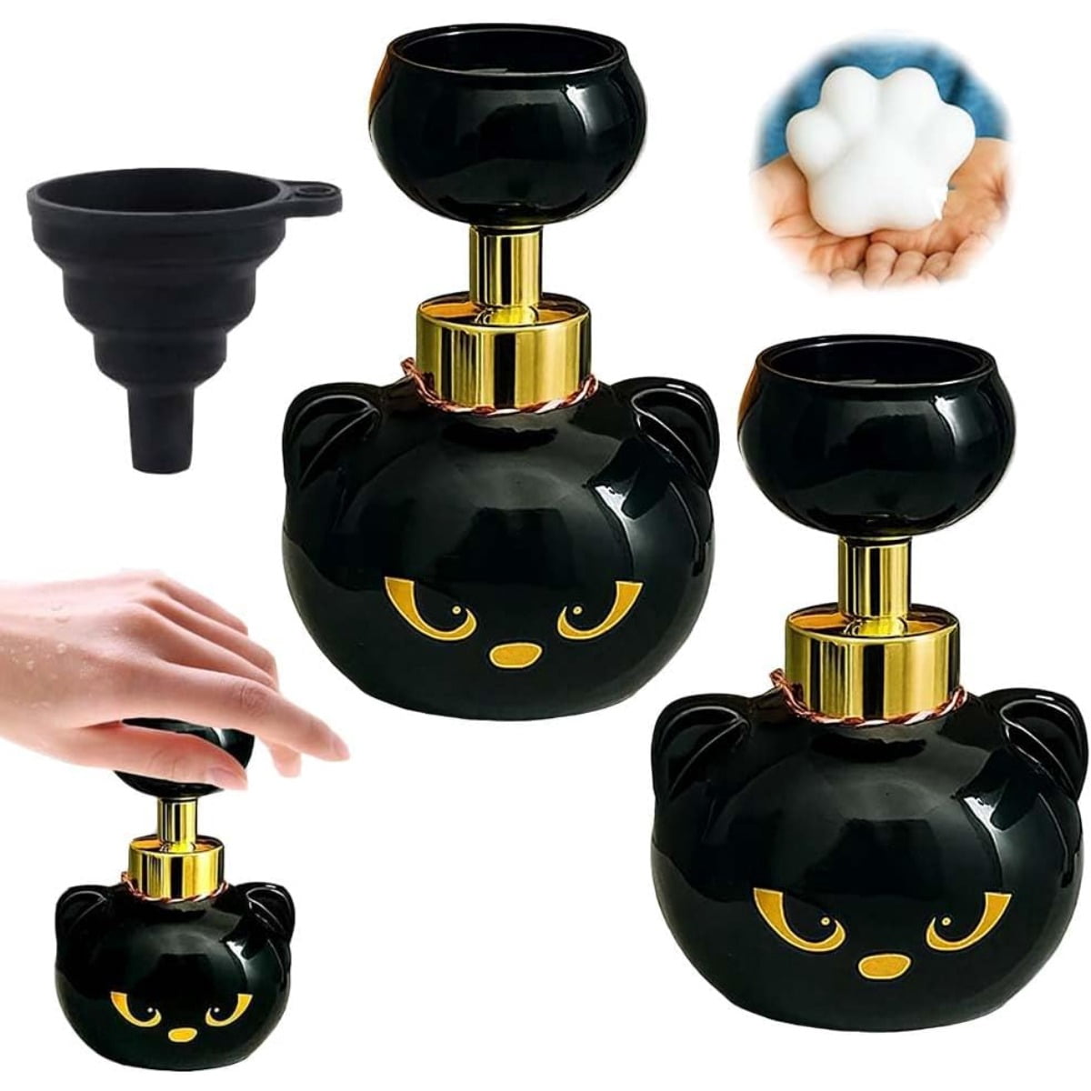 Cute Cat Paw Foam Soap Dispenser,2026 New Cat Pawprint Press Foaming ...