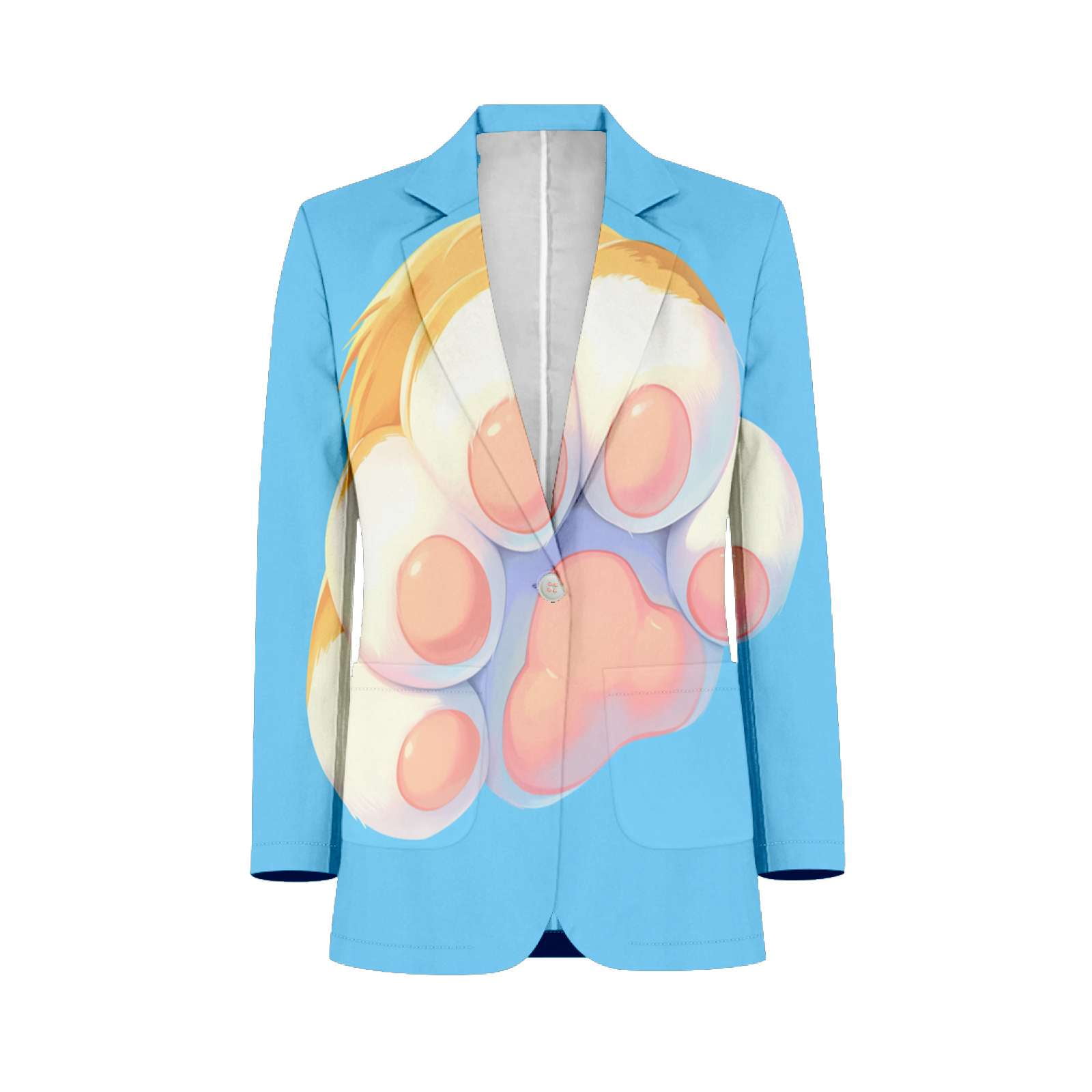 Cute Cat Paw Men Blazers Slim Clothing Summer Jacket Man Oversize Daily ...