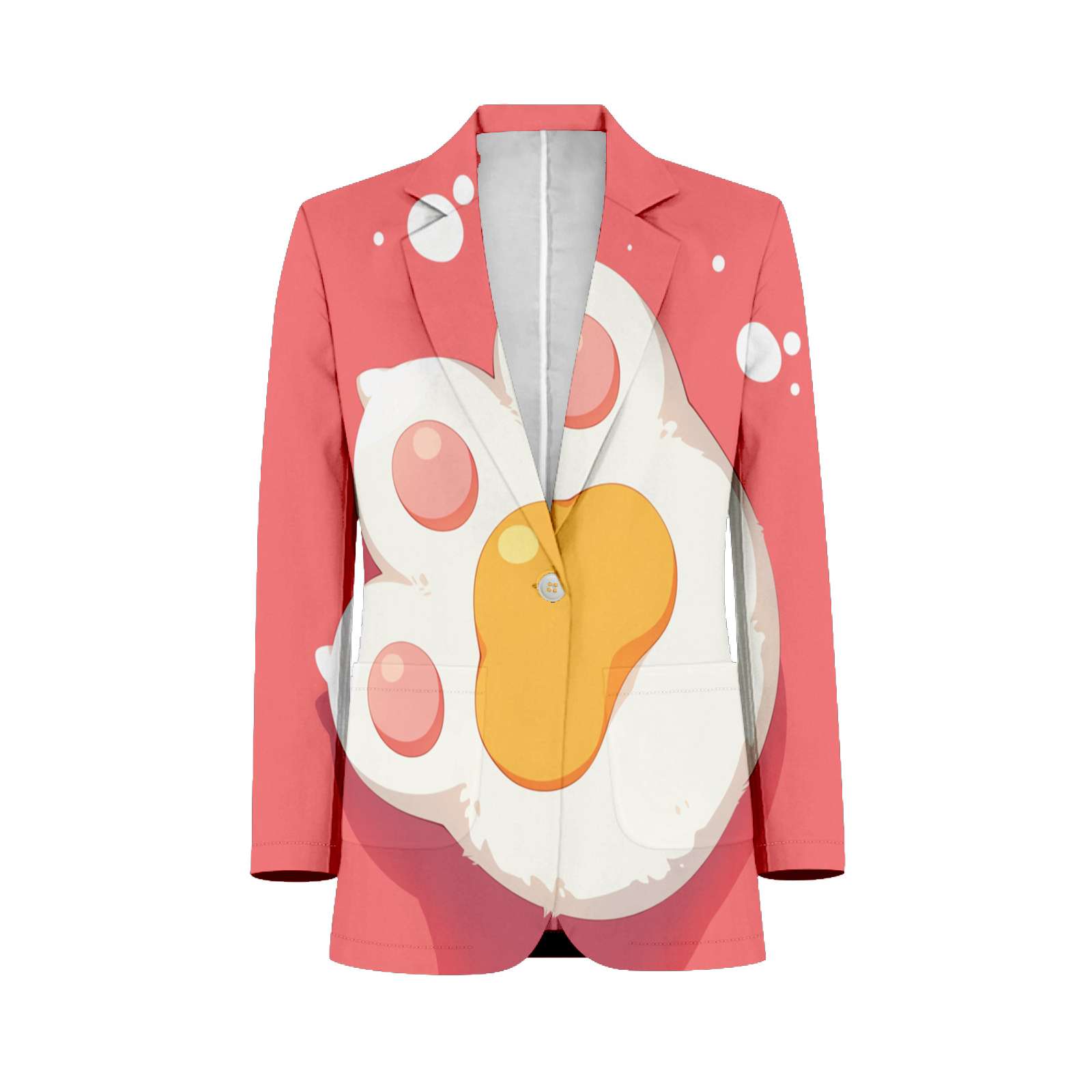 Cute Cat Paw Mens Suits Shawl Collar Slim Fit Suit Mens Groom Jacket ...