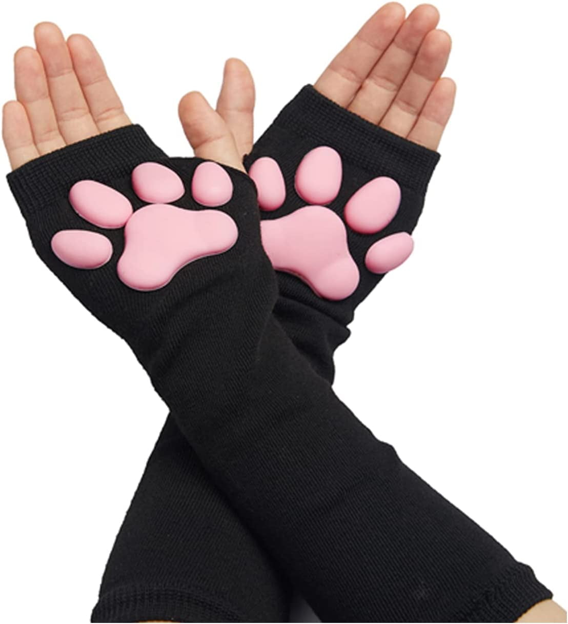 Cute Cat Paw Mittens Gloves, Kawaii Cat Cosplay Kawaii Soft 3D Toes ...