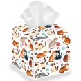 Cute Cat Paw Tissue Box Holder Leather Square Tissue Box Cover ...
