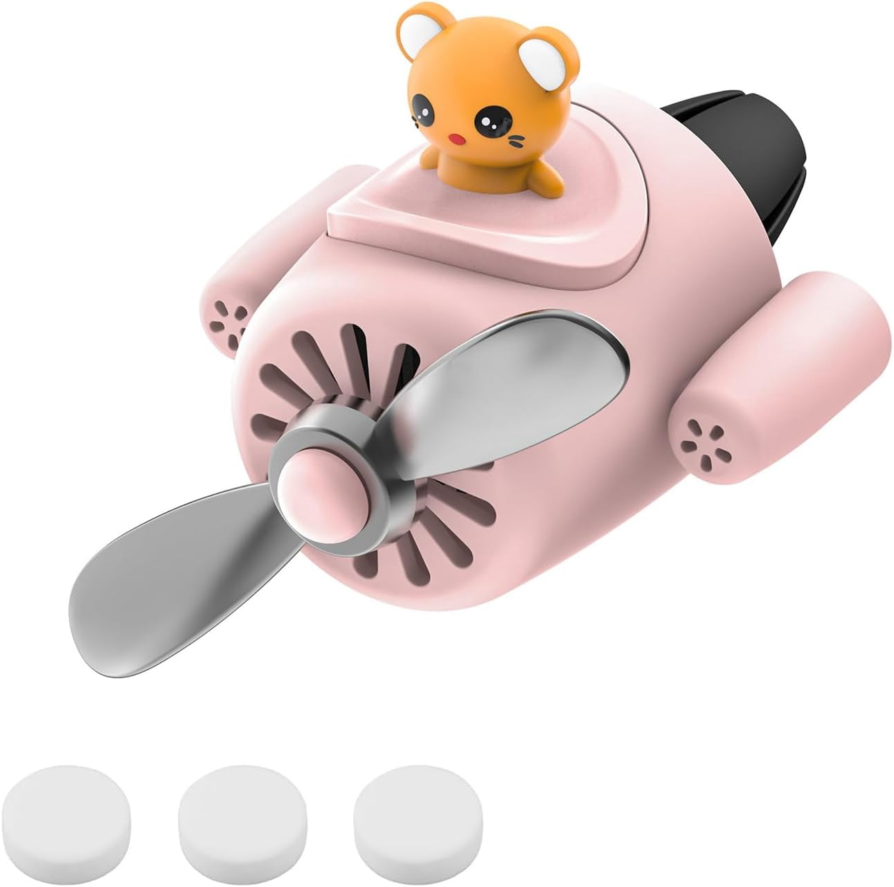 Cute Cat Pilot Car Air Fresheners, Cat Air Vent Clips, Cartoon Pilot ...