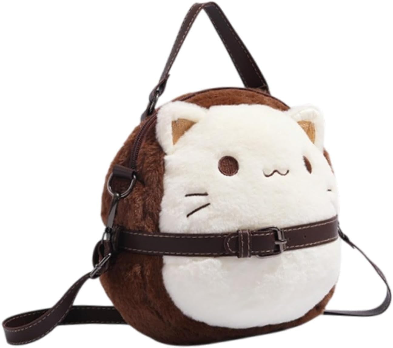 Cute Cat Plush Bag Stuffed Animal Bag Stuffed Toy Satchel Gift Novelty ...