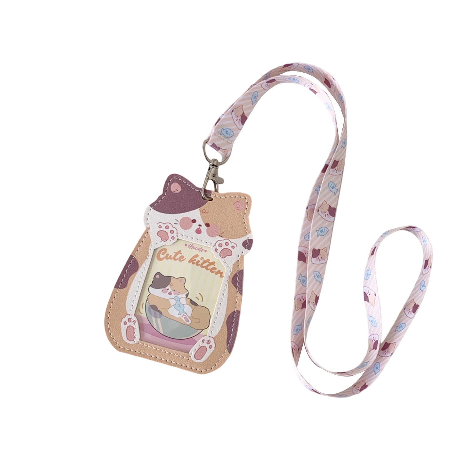 Cute Cat - Shaped Hollow - Out Clear Card Holder, Cat - Themed Design ...