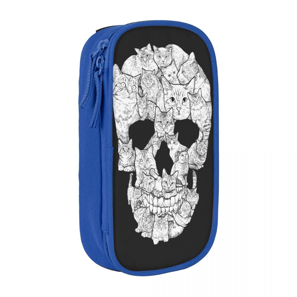 Cute Cat Skull Horror Skull Pencil Cases Pencilcases Pen Holder for ...