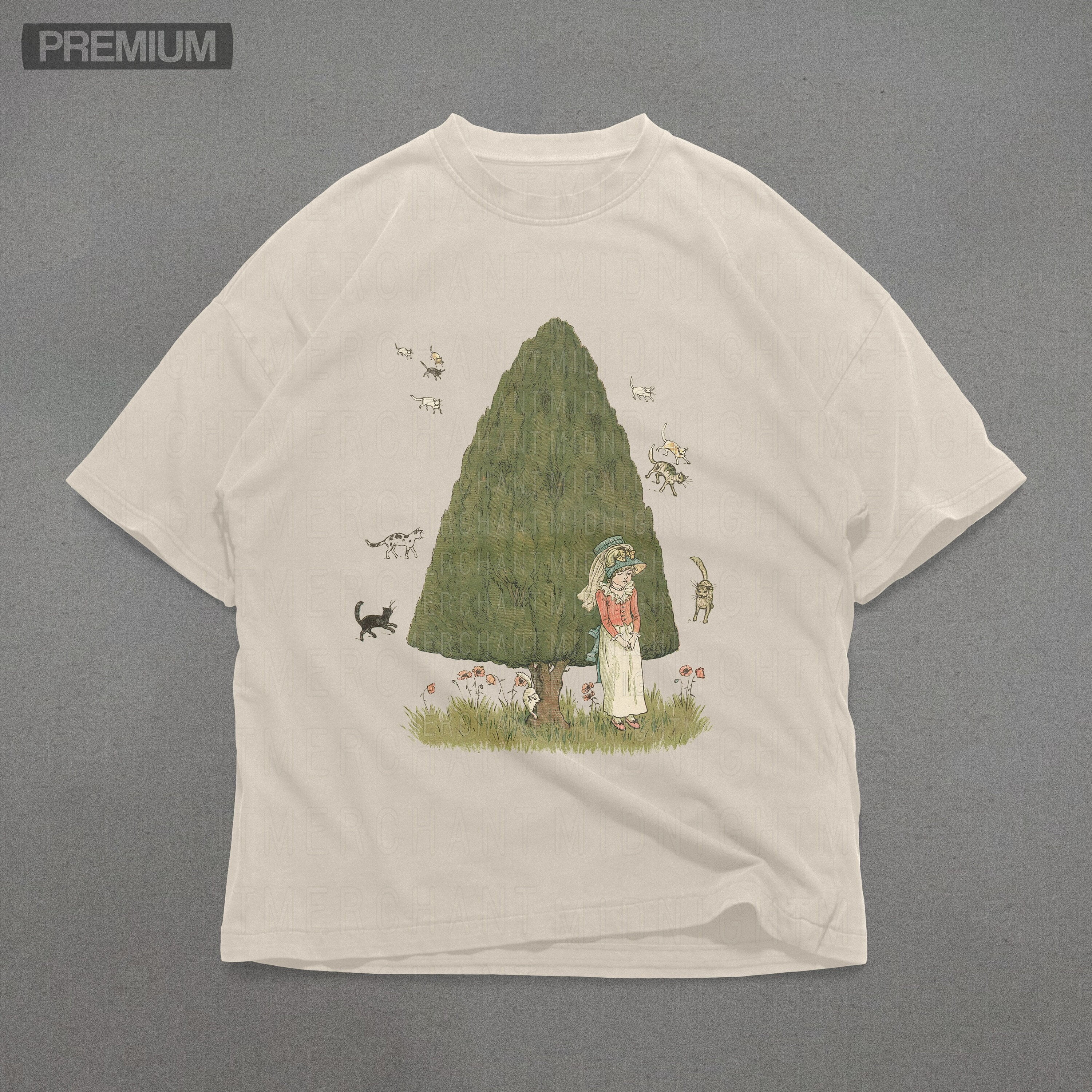 Cute Cat T-Shirt, Premium Cotton Shirts, Baggy Shirts, Cute Shirts ...