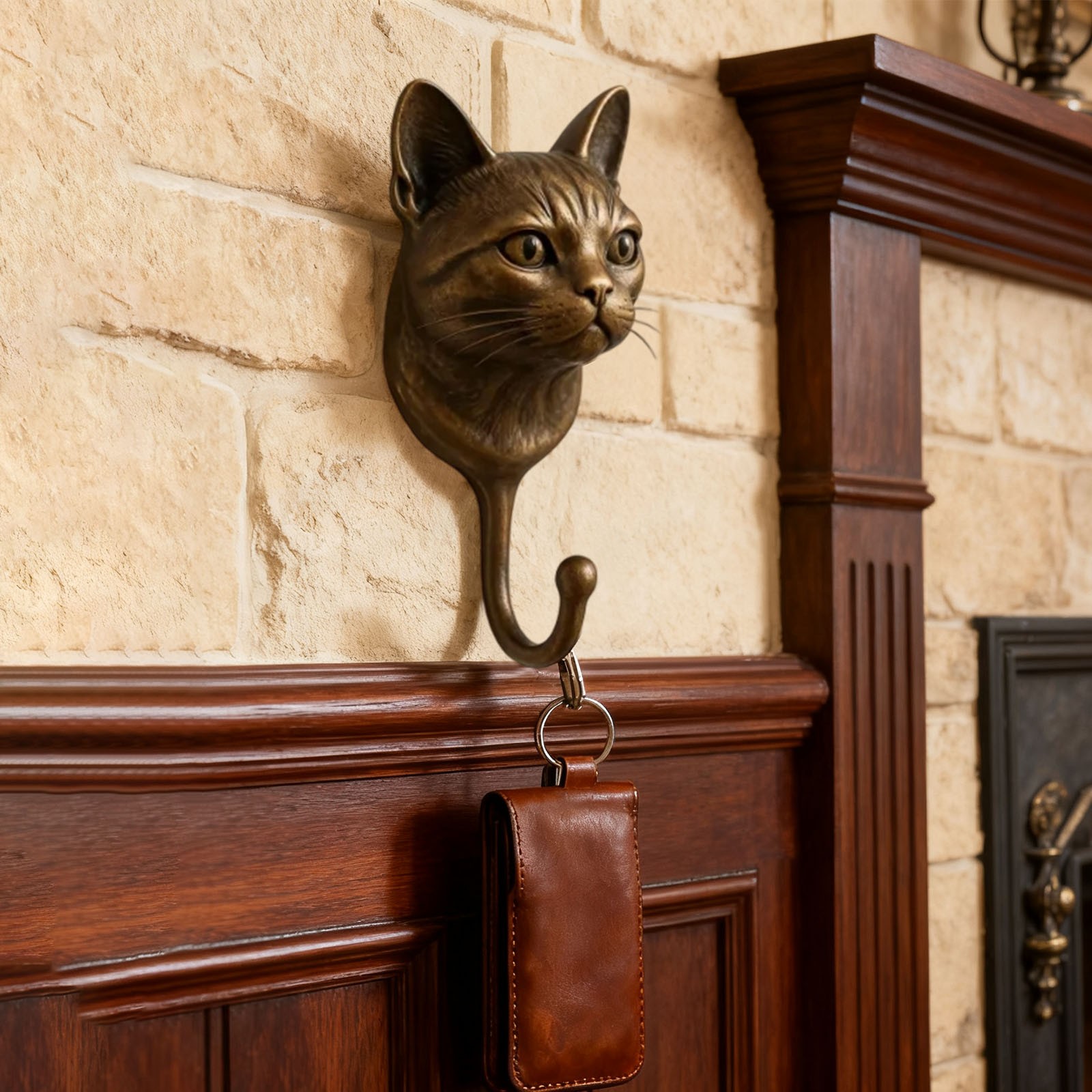 Cute Cat Tail Wall Hook, Self Adhesive Resin Key Holder, Decorative ...