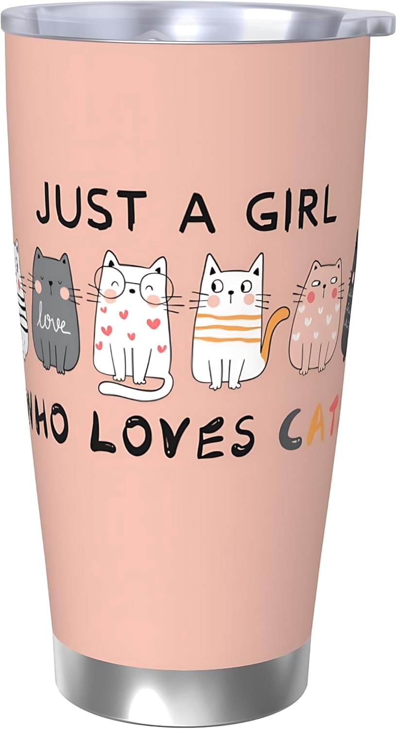 Cute Cat Themed Gifts for Women Girls, Cat Lover Lady Gifts Stainless ...
