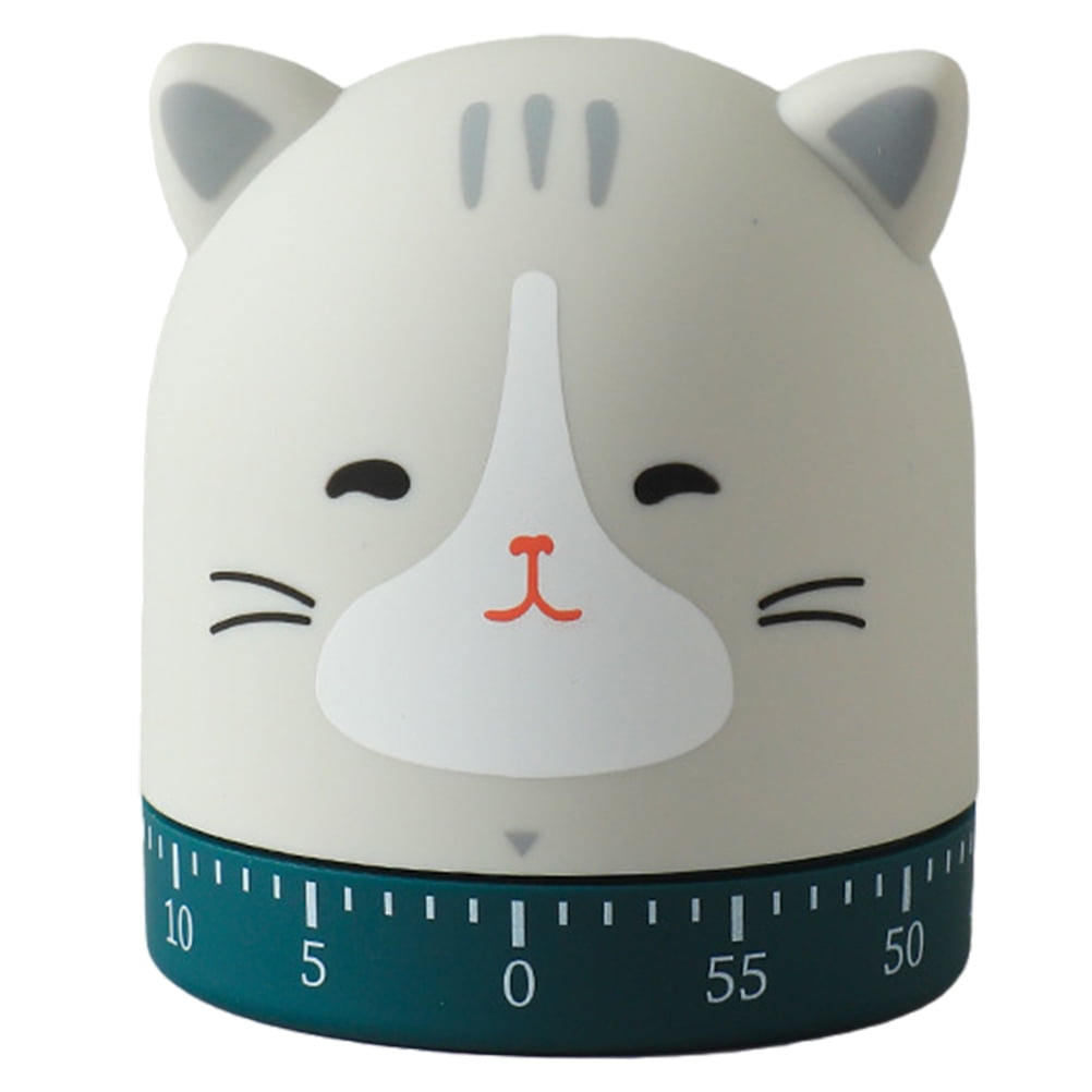 Cute Cat Timer Kitchen 60 Minutes Timer 360 Degree Rotating Timer For