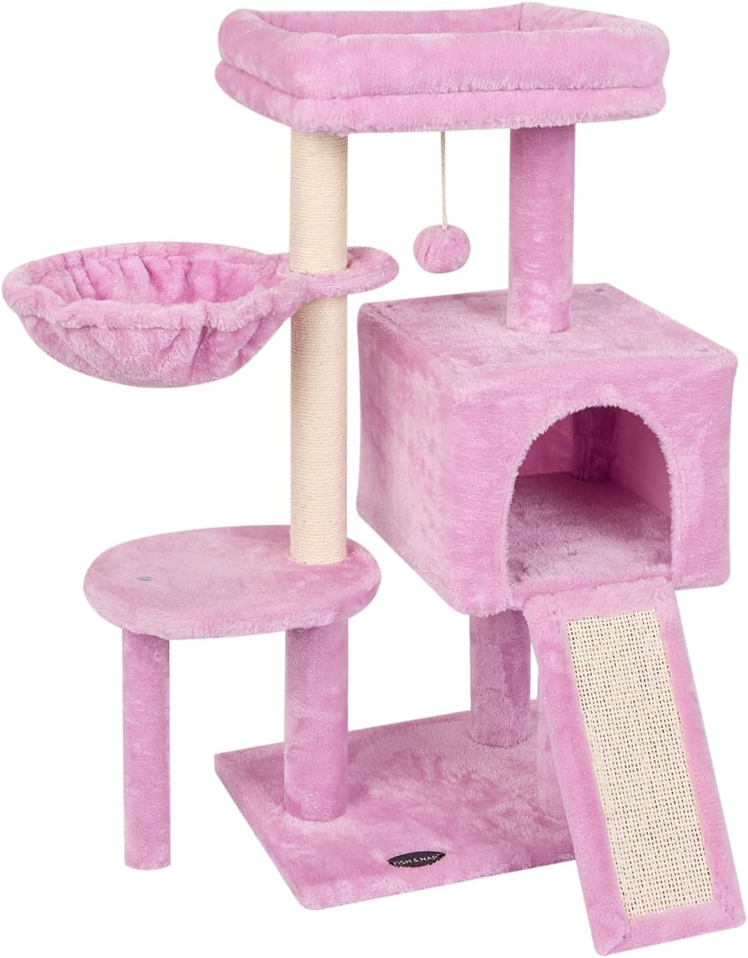 Cute Cat Tree Kitten Cat Tower for Indoor Cat Condo Sisal Scratching ...