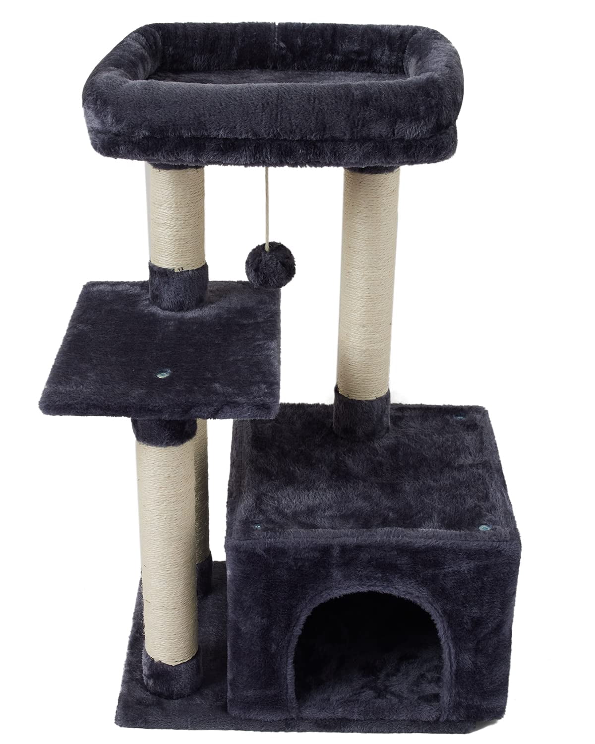 Cute Cat Tree Kitten Tower For Indoor Condo Sisal Posts With Jump ...