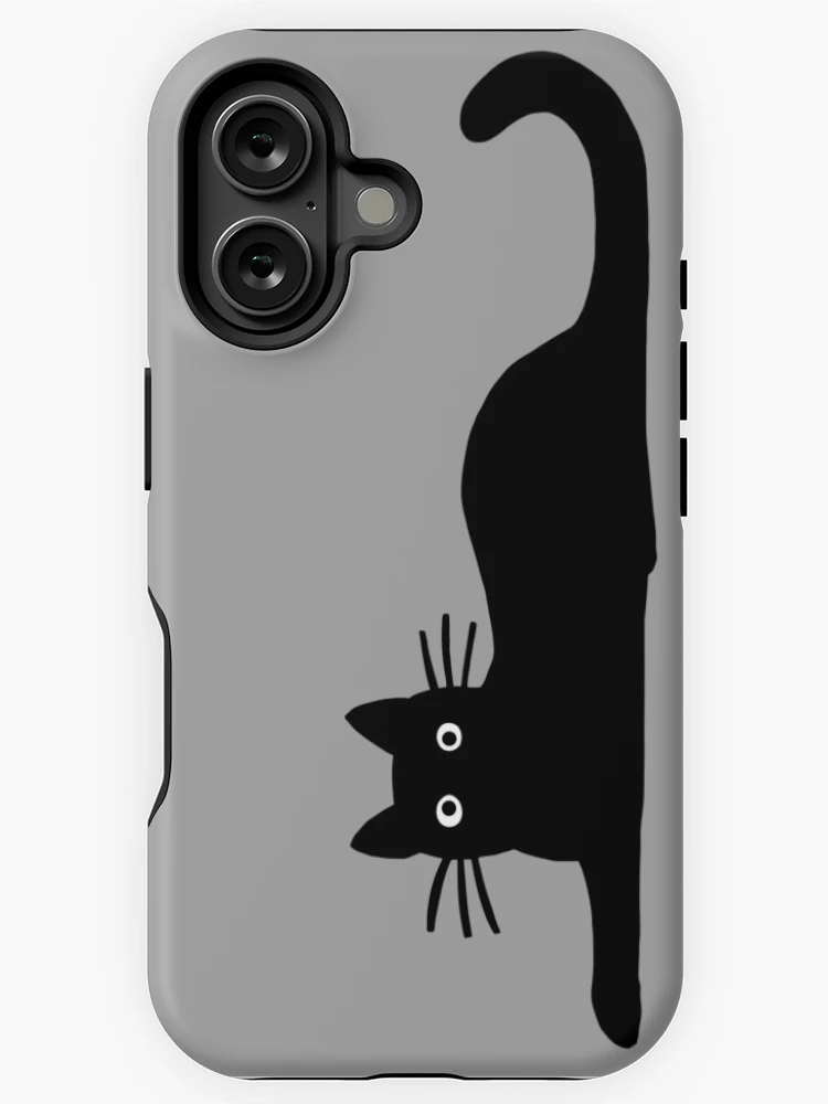 Cute Cat Viber Phone Case with Adorable Cat Design for iPhone 11 to 16 ...