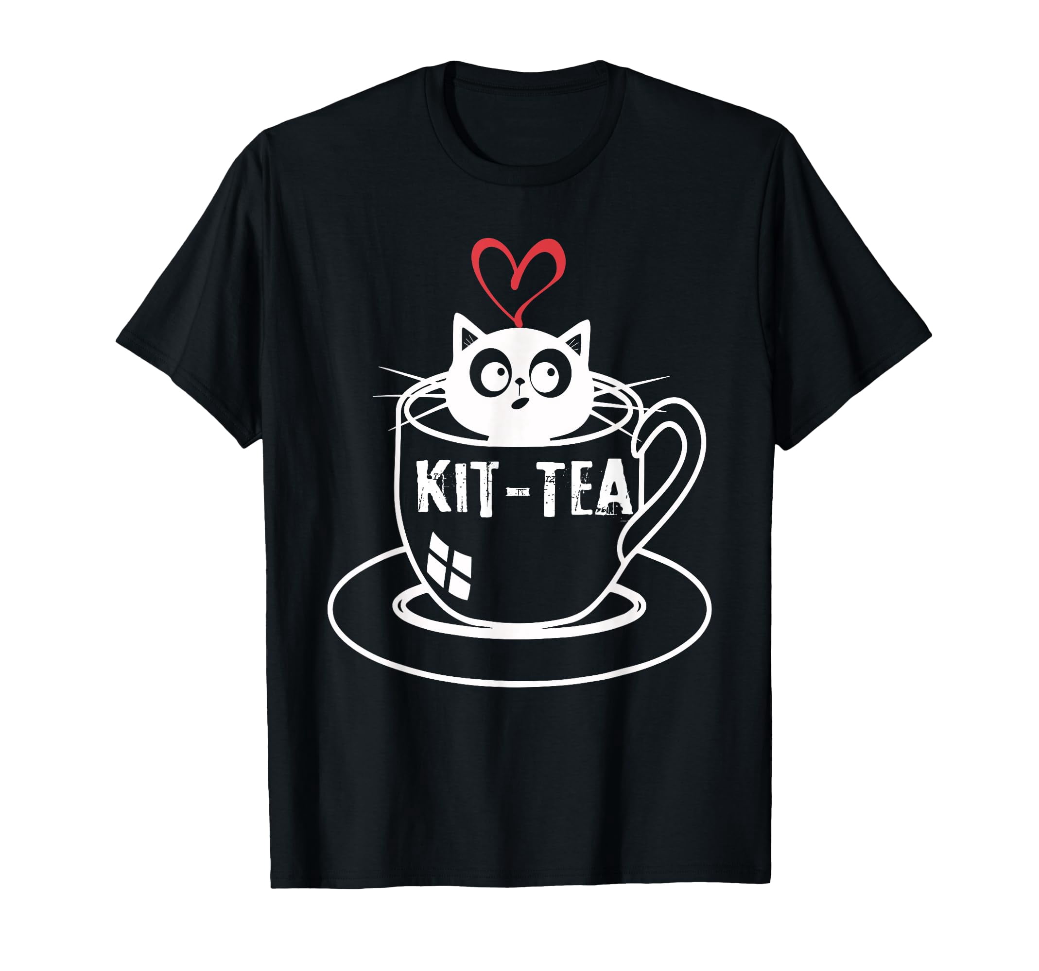 Cute Cat in Teacup T-Shirt for Cat Lovers - Funny and Playful Design ...