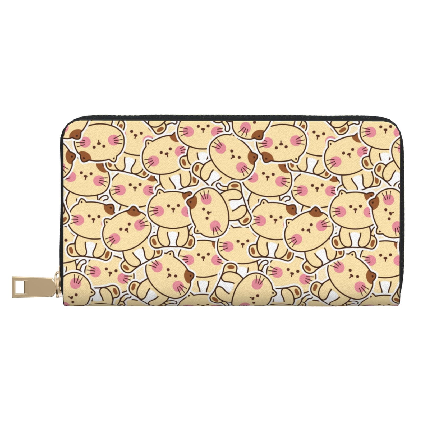 Cute Cats A Wallet Women, Leather Bifold Multi Card Wallet, Women's ...