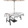 Cute Cats Wear Red Hats Rectangle Outdoor Tablecloth with Umbrella Hole ...
