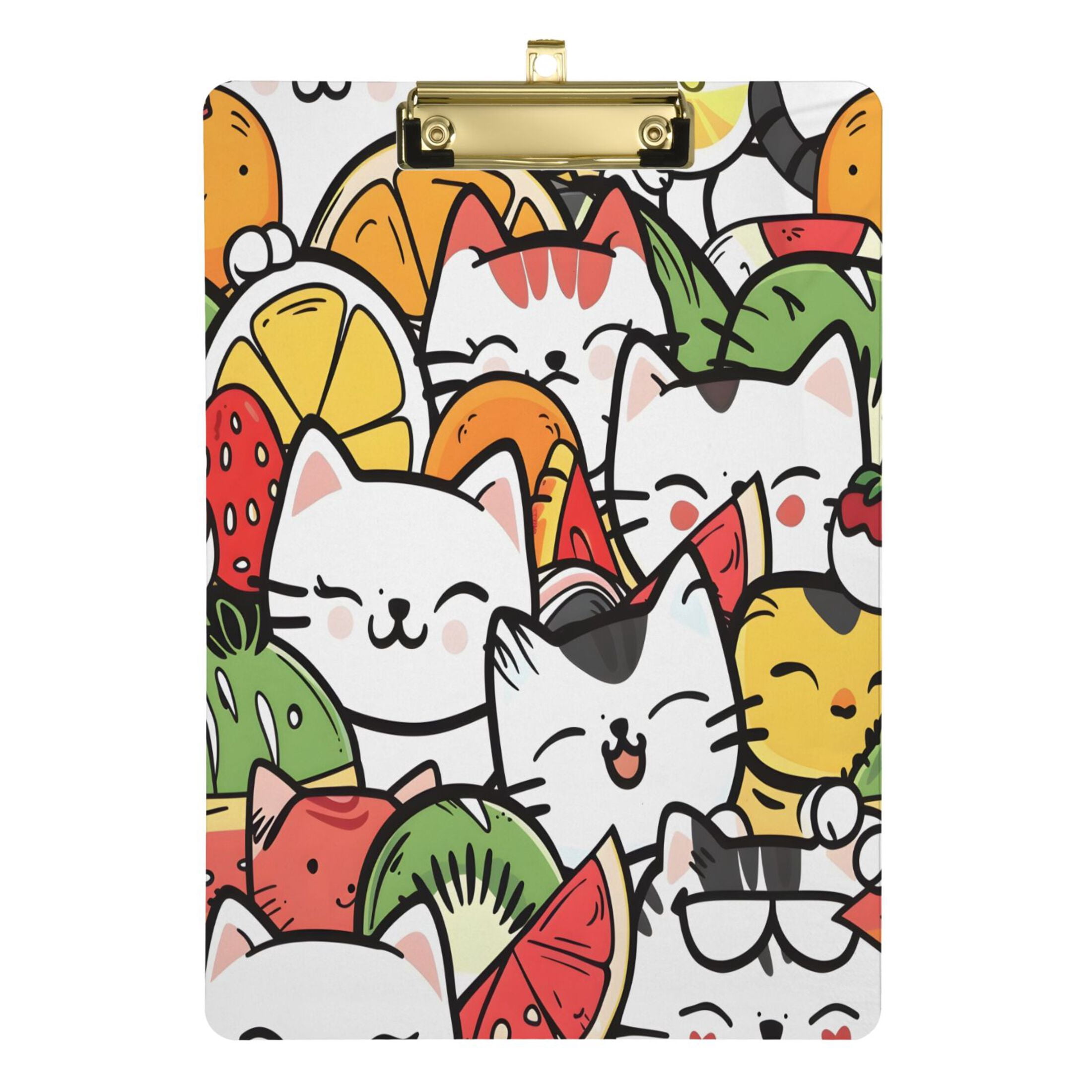 Cute Cats and Fruits Acrylic Clipboards A4 Standard Letter Size ...