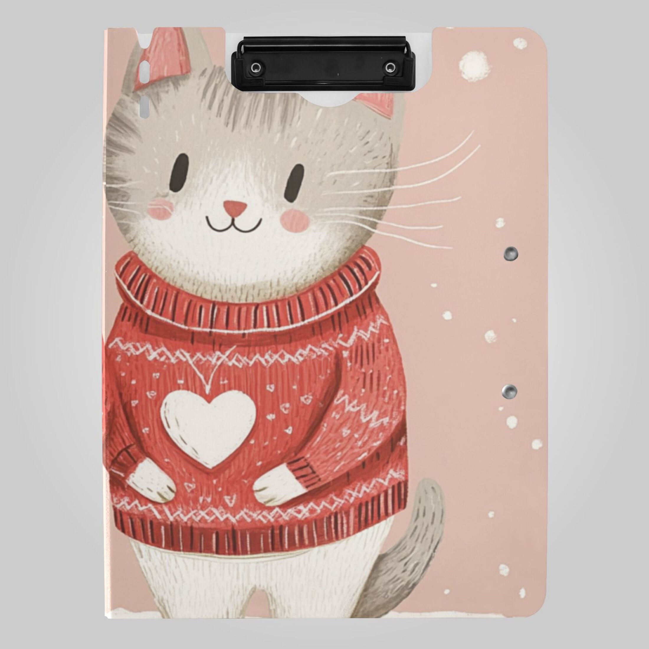 Cute Cats in Valentine's Day Foldable Binder Folder Clipboard with Pen ...