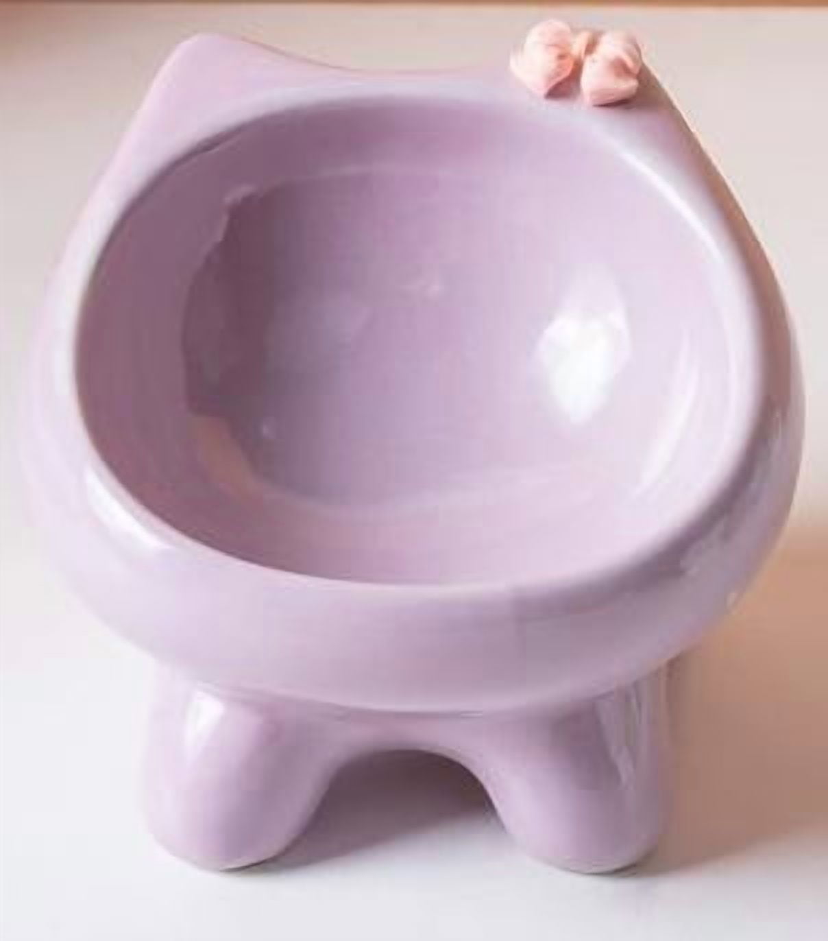 Cute Ceramic Bowl for Cats and – Adorable Bunny Shaped Glazed Ceramic ...