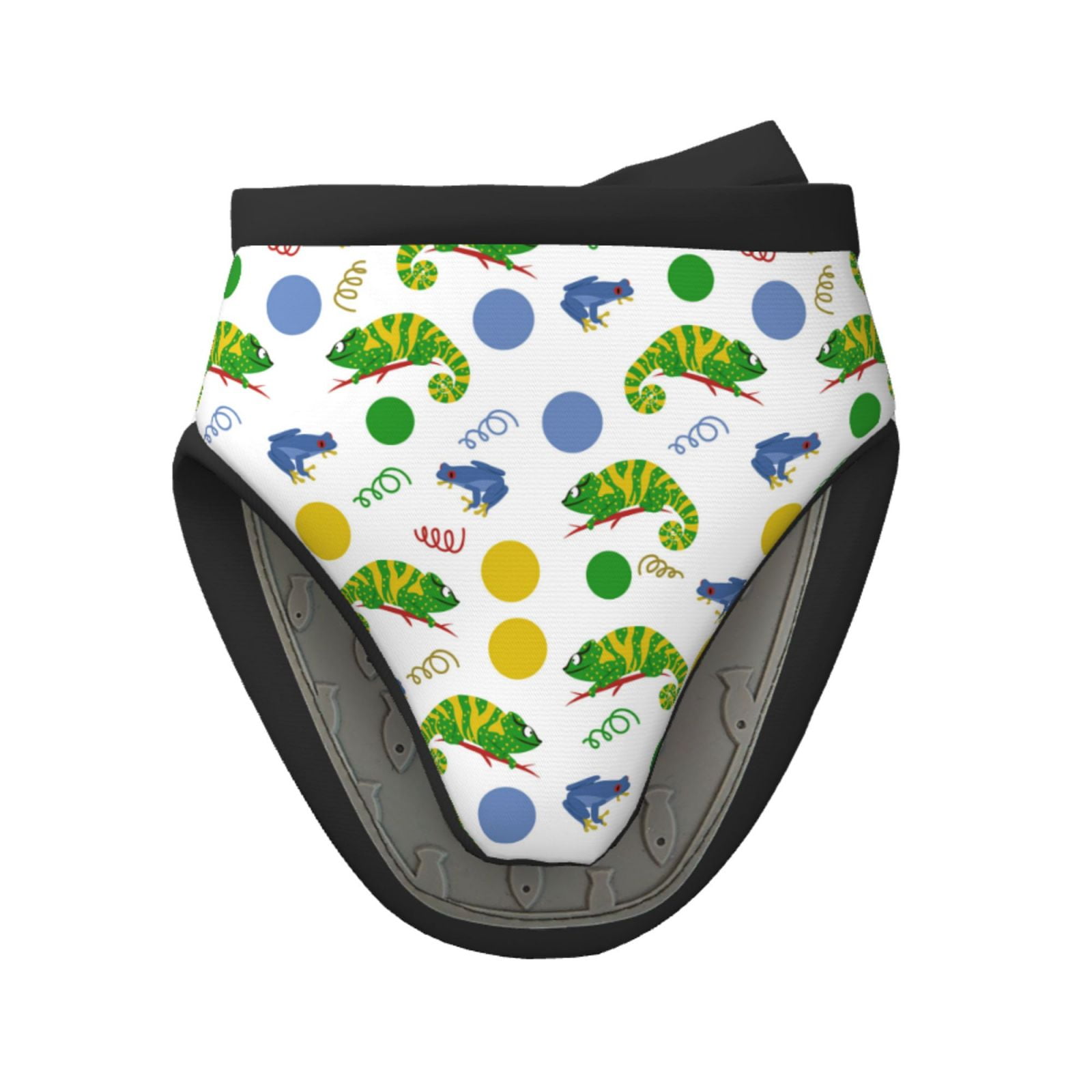 Cute Chameleon Lizard Frog Oven Mitts Heat Resistant, Soft Lining Silicone Mini Oven Mitts with ...