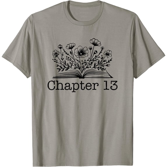 Cute Chapter 13 Book Lover T-Shirt for 13th Birthday Official Teenager ...
