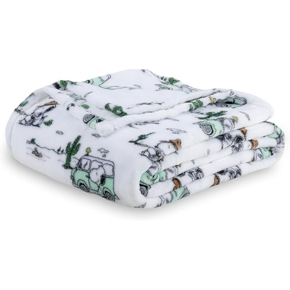 Cute Character Plush Blanket,Navy Tonal,Blanket Super Cozy Soft Throw Blanket Warm Plush Fluffy ...