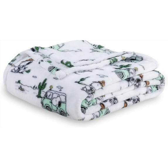 Cute Character Plush Throw Blanket,Peanuts Poses and Paws Sundress ...