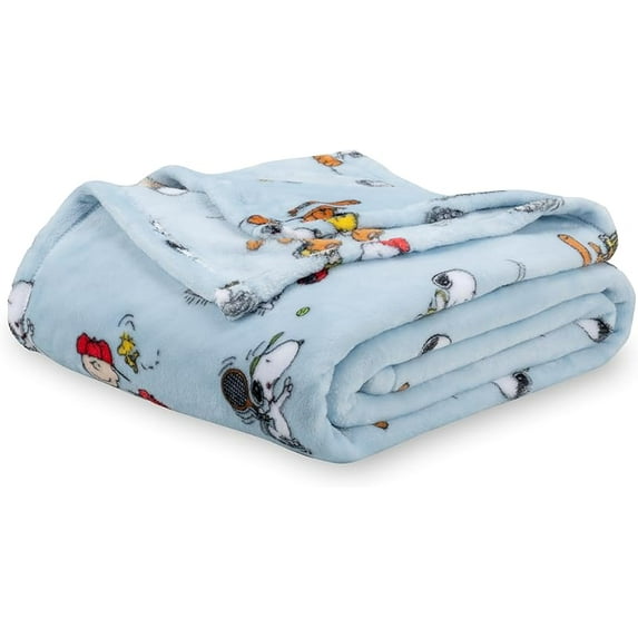 Cute Character Plush Throw Blanket,Peanuts Poses and Paws Sundress ...