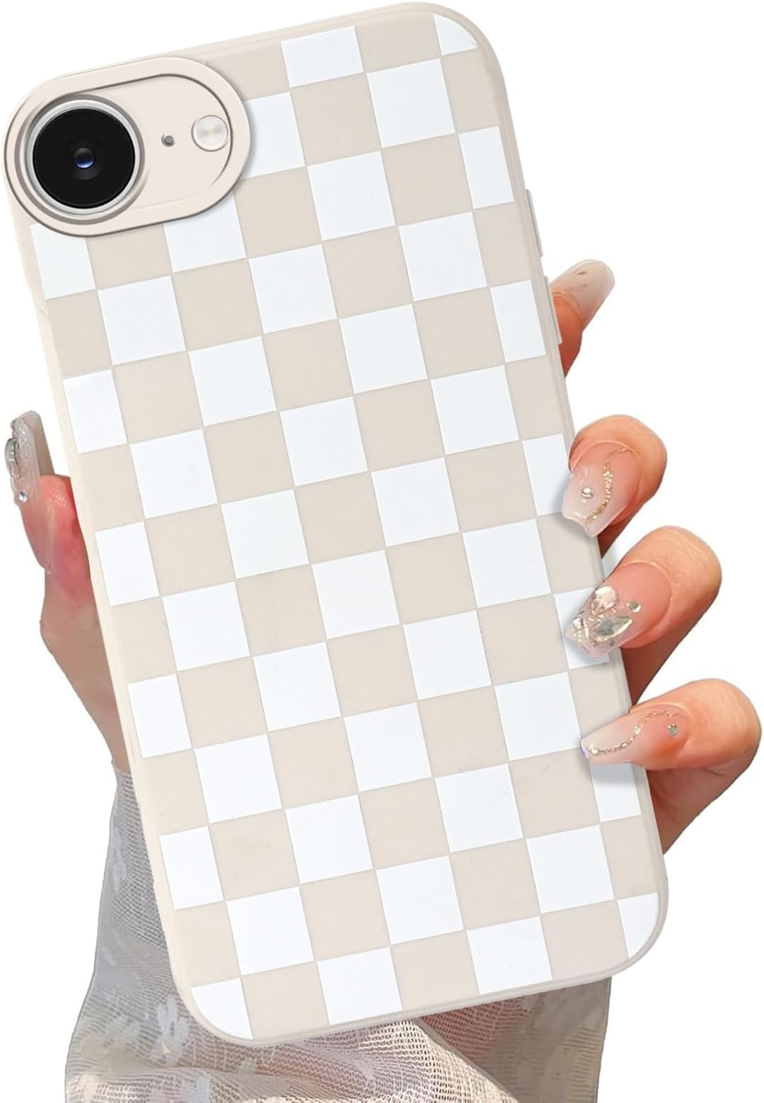 Cute Checkered Case for iPhone 16e 6.1'', Aesthetic Checkerboard ...