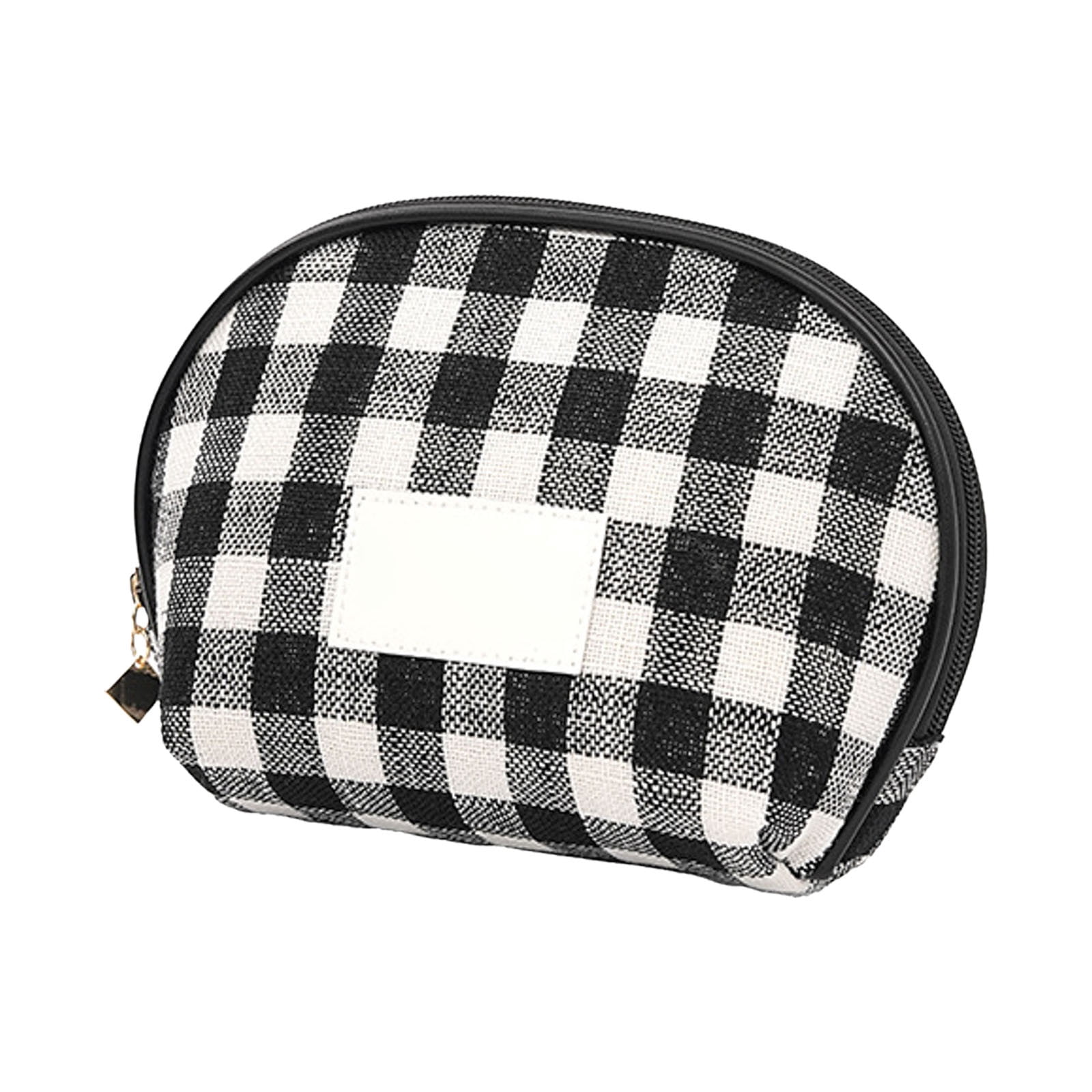 Cute Checkered Makeup Bag â Small Travel Cosmetic Pouch with Zipper ...
